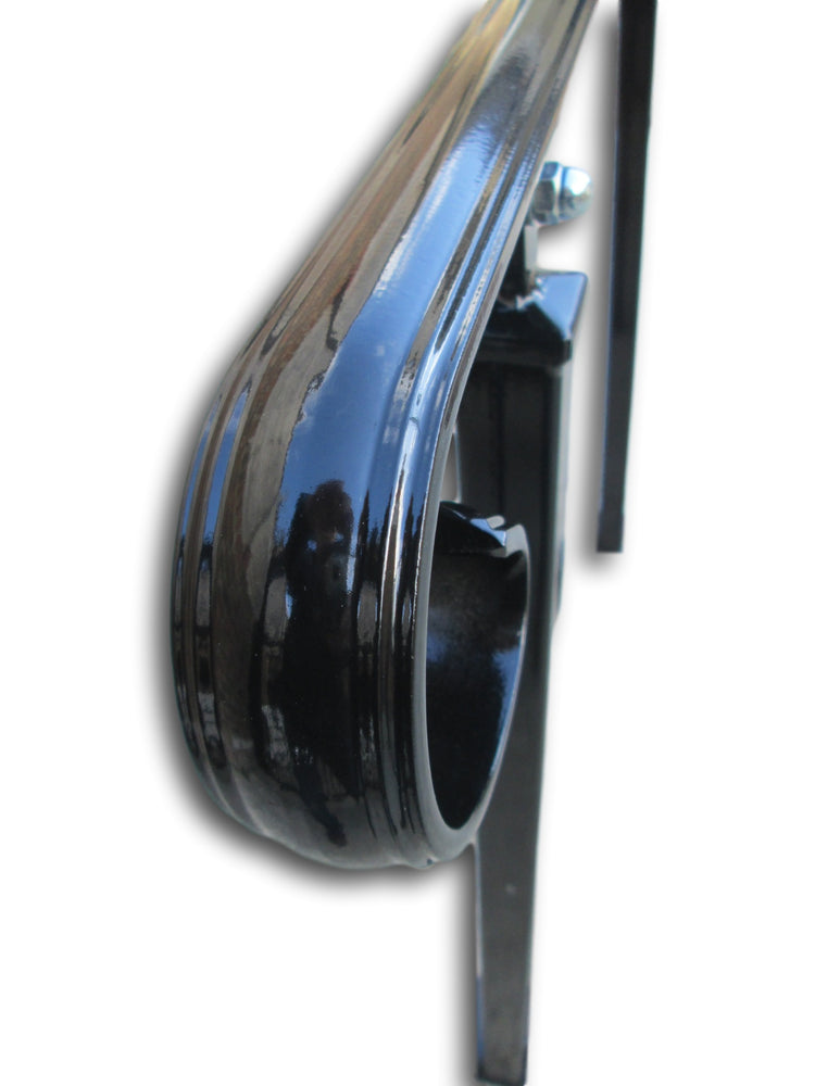 Wrought Iron Metal Wall Mounted Handrail Railing - Ozias - 1.5m - 2.1m ...